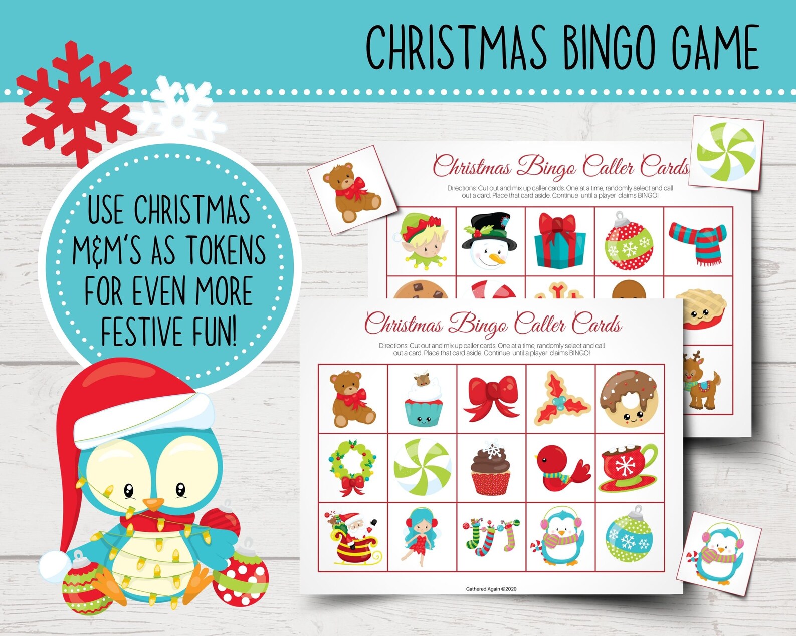 Christmas Bingo Game | Christmas Party Games | Christmas Games for Kids ...