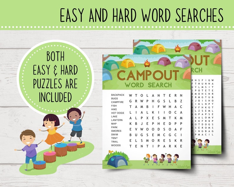 Printable Camping Word Searches | Printable Camping Games | Printable ...