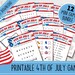 Printable 4th of July Games for Kids Printable Fourth of July Party ...
