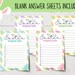 Easter Categories Game Easter Scattergories-inspired Game Printable ...