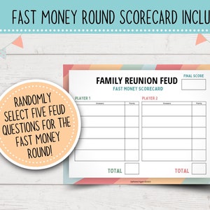 Family Reunion Feud Game | Family Reunion Family Feud Questions ...