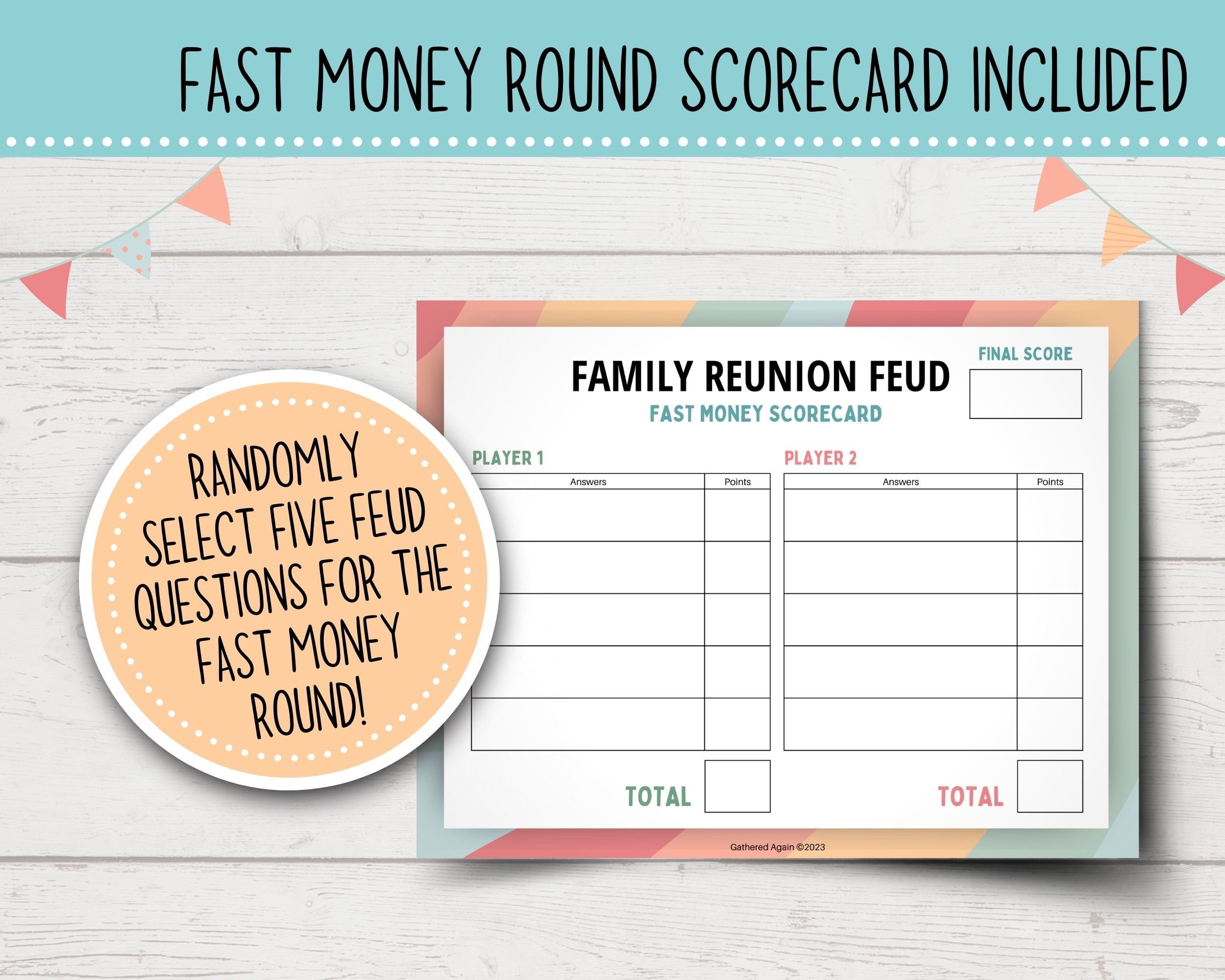 Family Reunion Feud Game Family Reunion Family Feud - Etsy