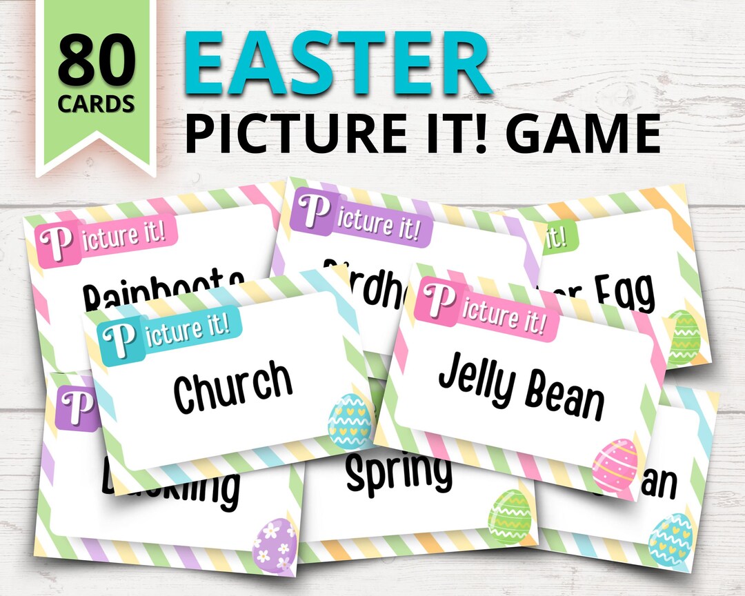 Easter Picture It Game | Printable Spring Drawing Game | Easter ...