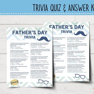 Father's Day Trivia Quiz | Activities and Games | Fun Facts | Printable ...