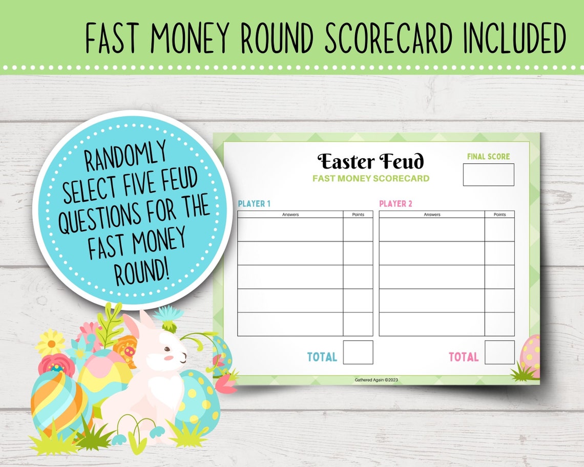 Printable Easter Feud Game Easter Family Feud-style - Etsy