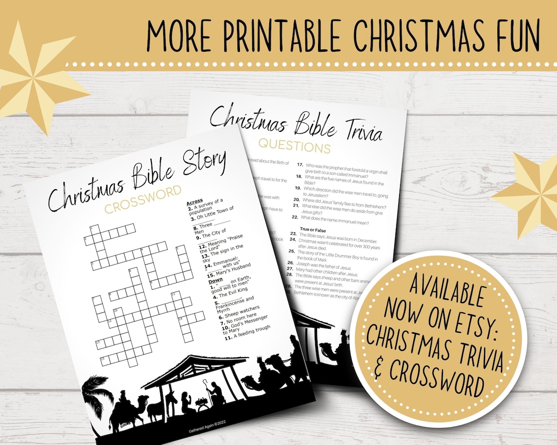 Christmas Bible Word Searches for Kids | Christmas Story Lesson ...