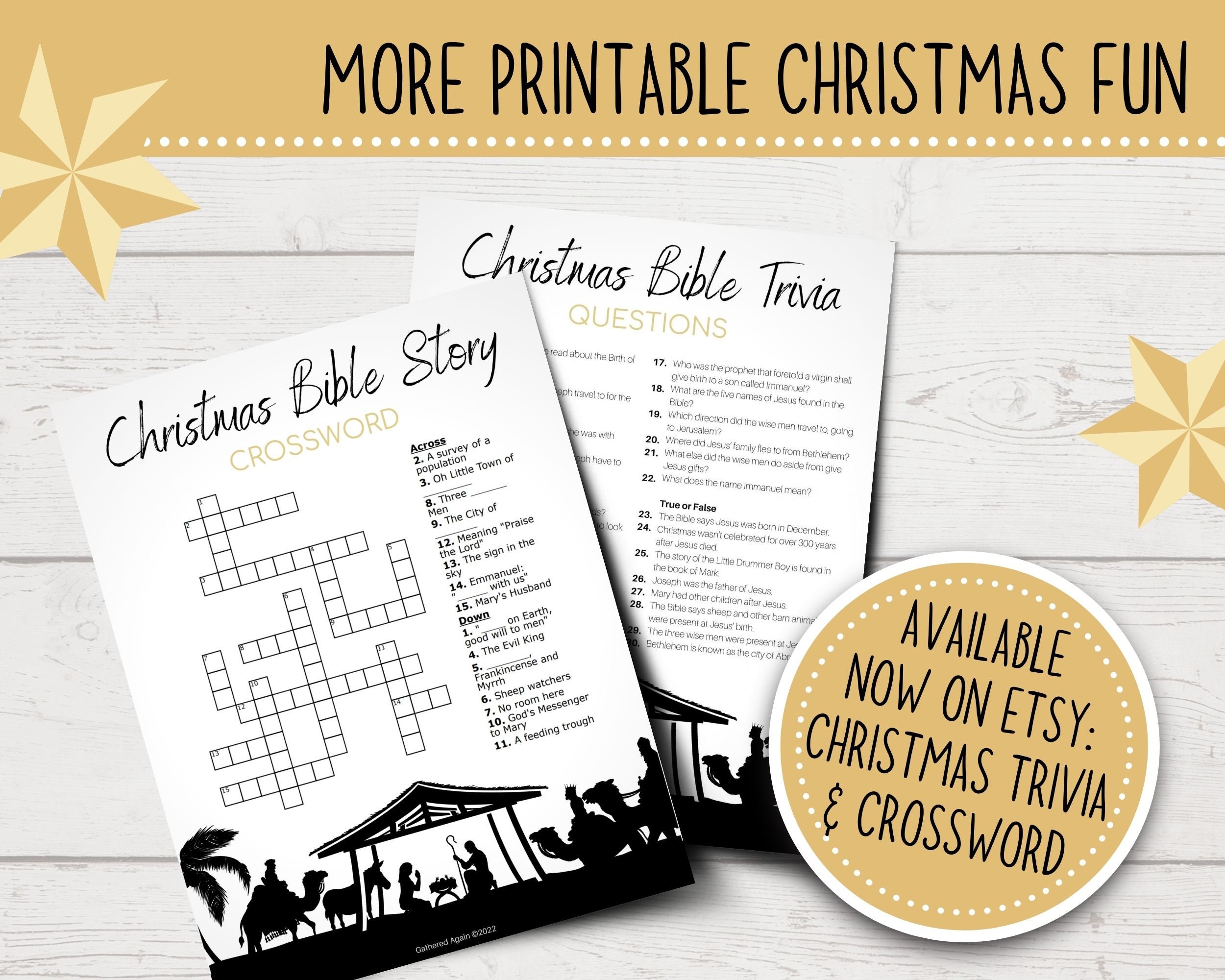 Christmas Bible Word Searches for Kids | Christmas Story Lesson ...