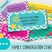 Printable Family Conversation Starters | Talking Prompts | Dinner Table ...