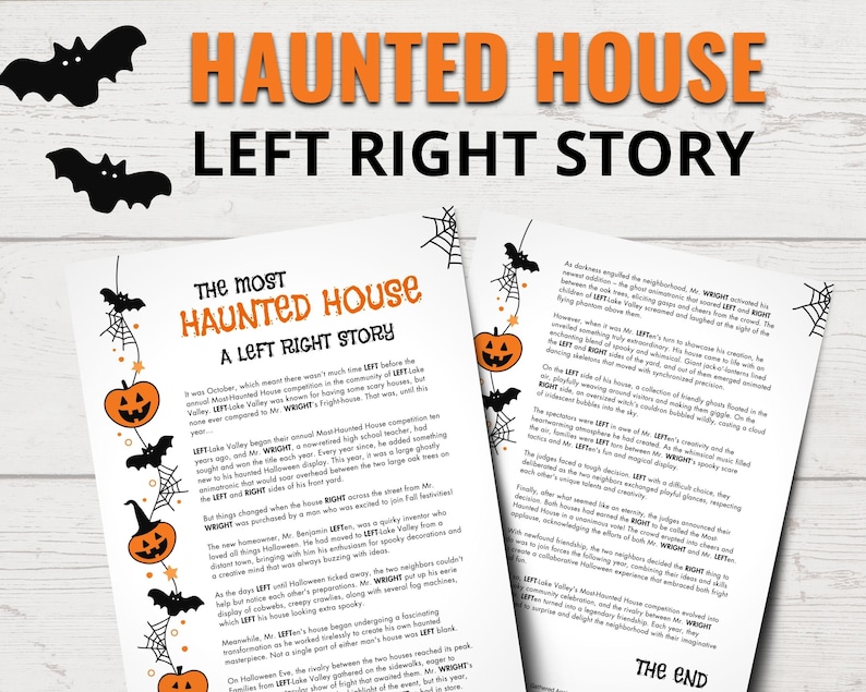 The Most Haunted House Halloween Left Right Game | Halloween Left Right ...