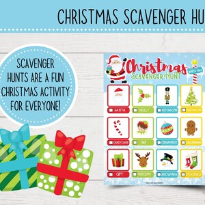 Christmas Scavenger Hunt for Kids | Christmas Party Games | Fun ...