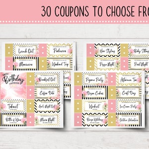 Printable Birthday Coupon Book for Her Best Friend Coupons - Etsy