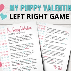 My Puppy Valentine Left Right Game | Valentine's Day Left Right Story ...