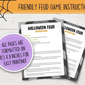 Halloween Friendly Feud Game | Halloween Family Feud Style Game ...