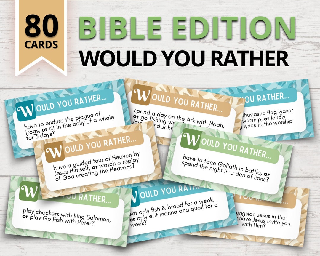 Bible "would You Rather" Questions | "would You Rather" Bible Edition ...