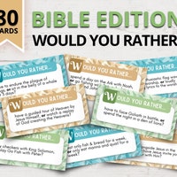 Bible Would You Rather Game, Bible This or That, Printable Church Game ...