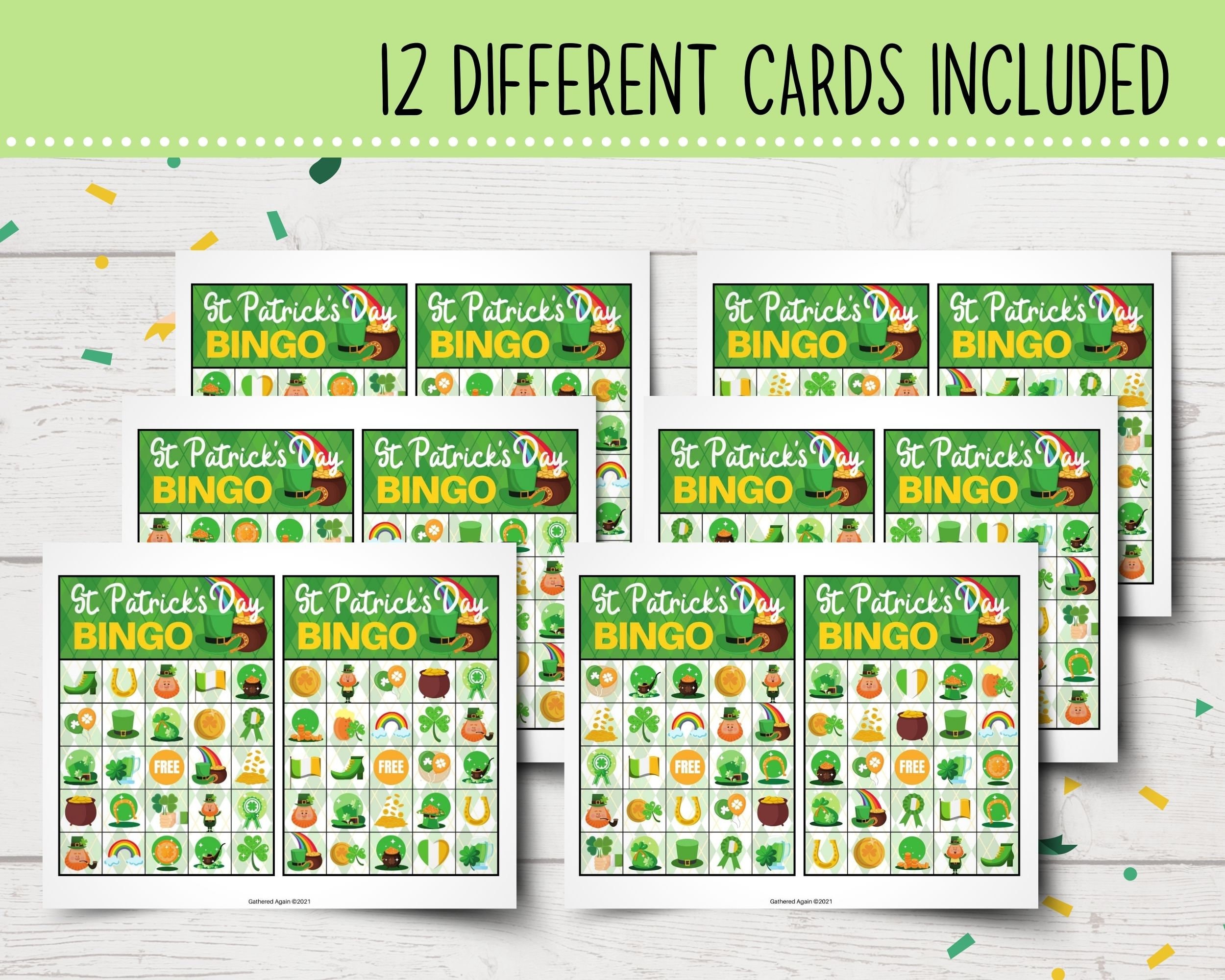 St. Patrick's Day Bingo Game| St. Patrick's Day Party Games | Bingo for ...