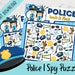 Police I Spy Puzzles for Kids | Printable Look and Find | Printable ...