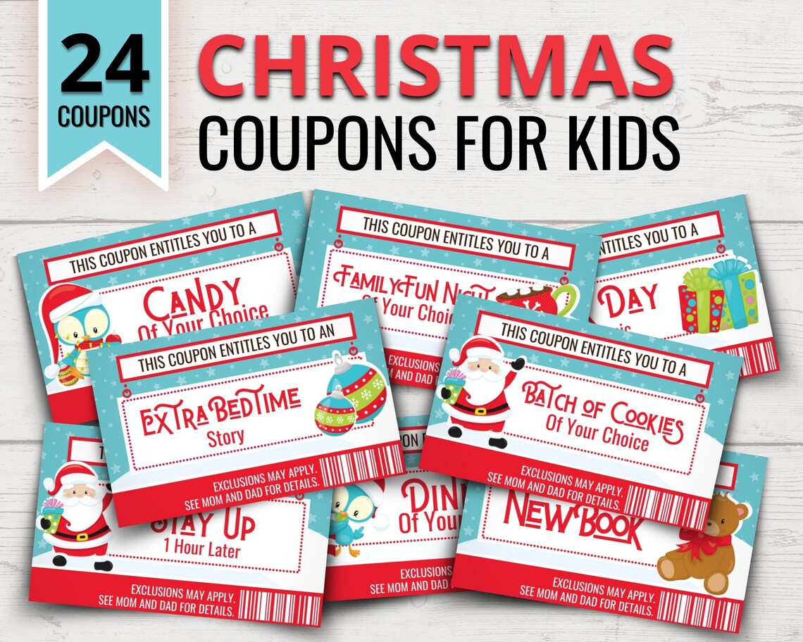 Printable Christmas Coupons for Kids Printable Stocking Stuffers for ...