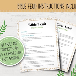 Christian Bible Feud Game | Bible Family Feud-style Game Show | Church ...