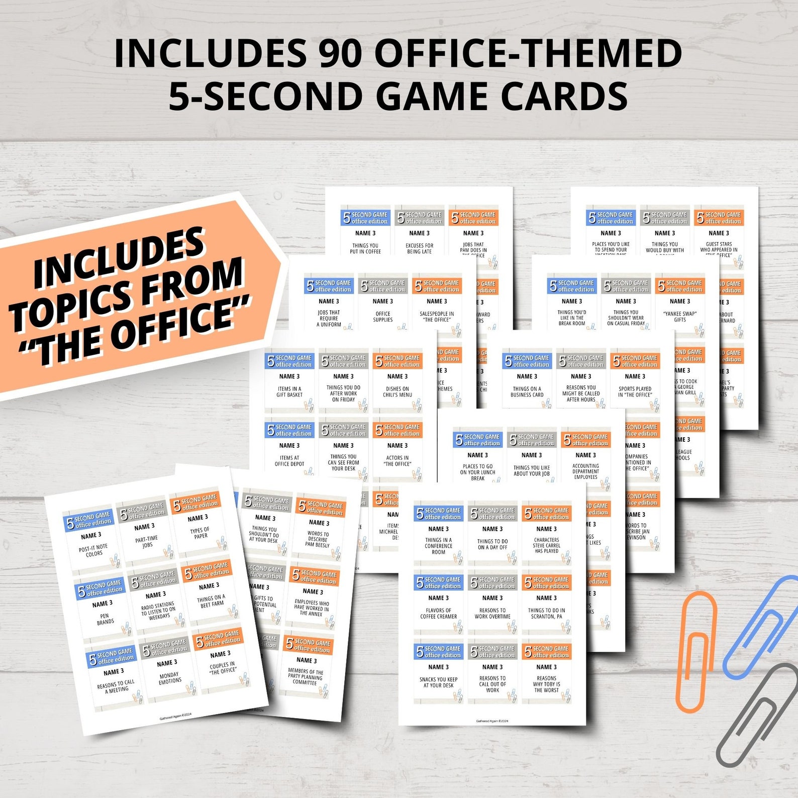 Office 5-second Game | the Office Television Show 5 Second Game ...