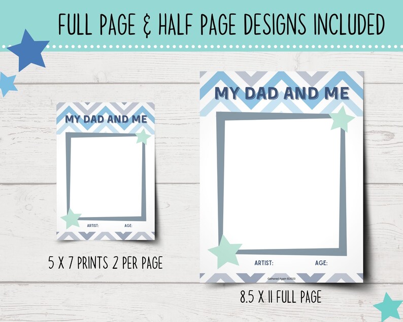 Printable My Dad and Me Drawing Page for Kids | Father's Day Gifts for ...