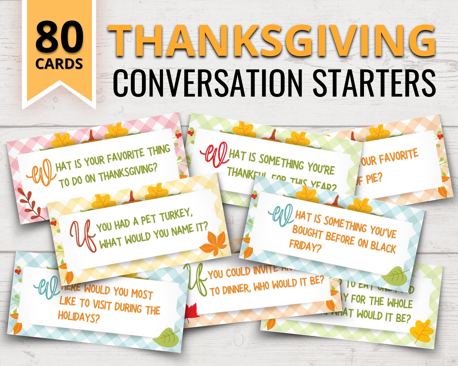 Thanksgiving Conversation Starters | Thanksgiving Dinner Table Topics ...