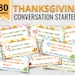Thanksgiving Conversation Starters | Thanksgiving Dinner Table Topics ...