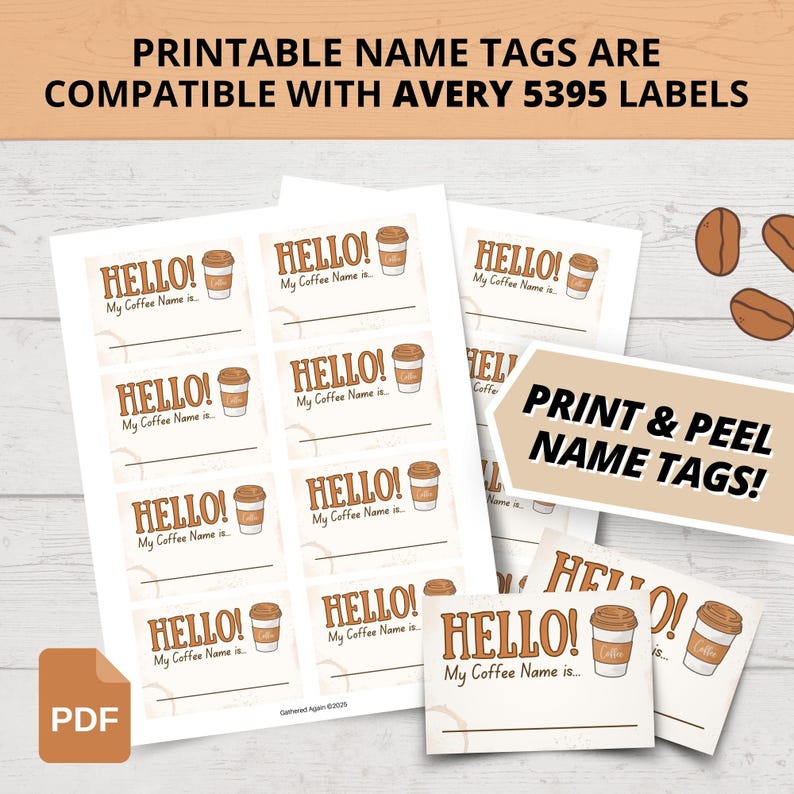 What's Your Coffee Name? | Printable Coffee Name Game | Funny Coffee ...