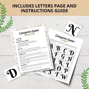 Printable Bible Categories Game | Christian Scattergories-inspired Game ...
