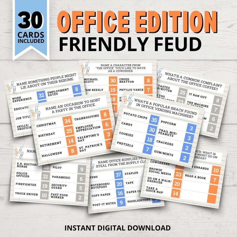 Work Office Family Feud - Etsy