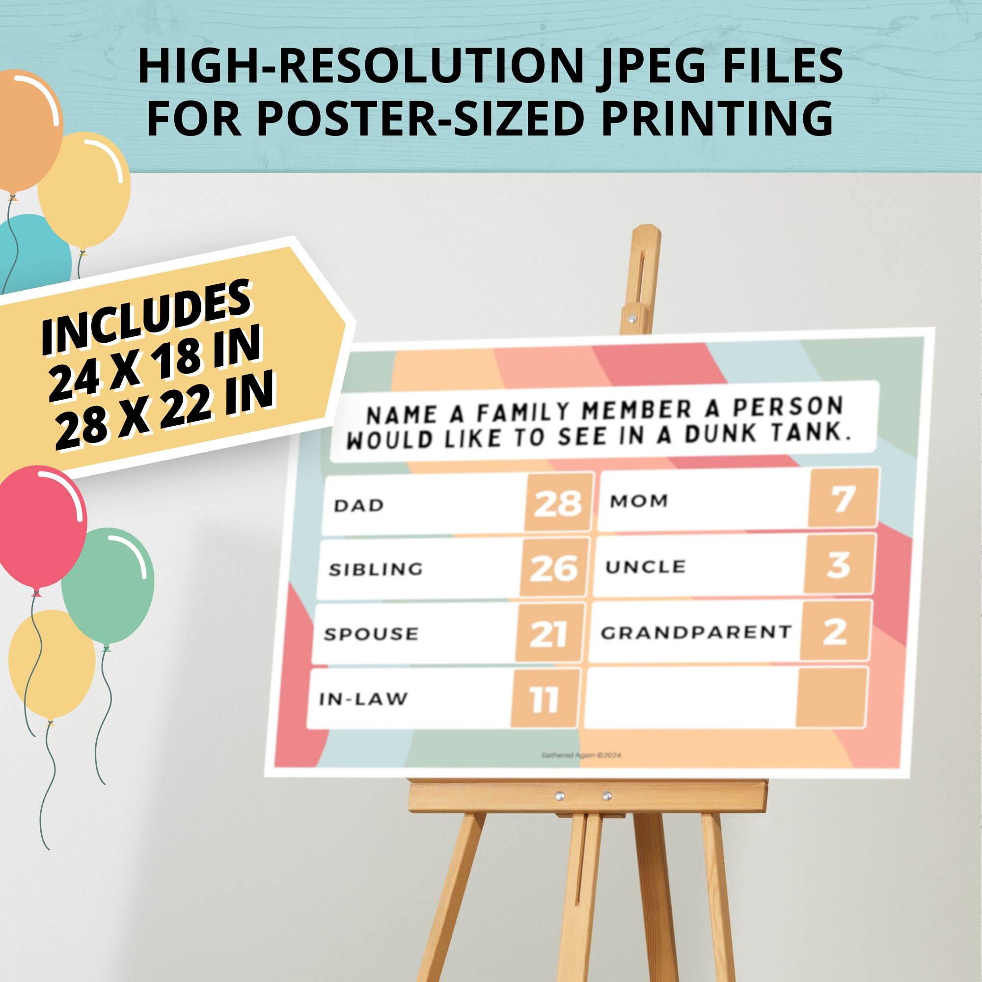 XL Poster-size Family Reunion Feud Game Family Reunion Family Feud ...