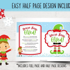 Christmas You've Been Elfed Printable | You've Been Jingled | Printable ...