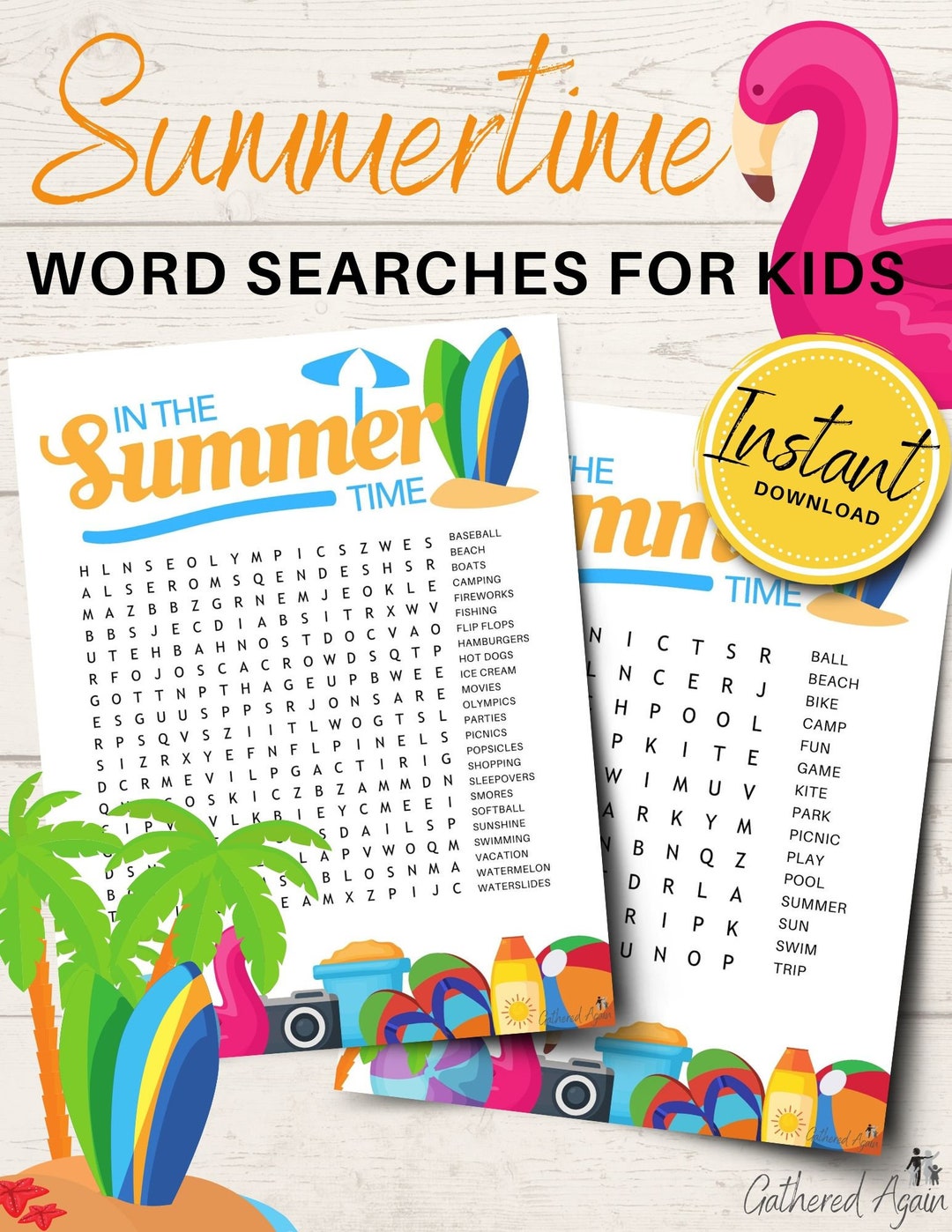 Summertime Word Searches for Kids | Word Puzzles | Games for Kids ...