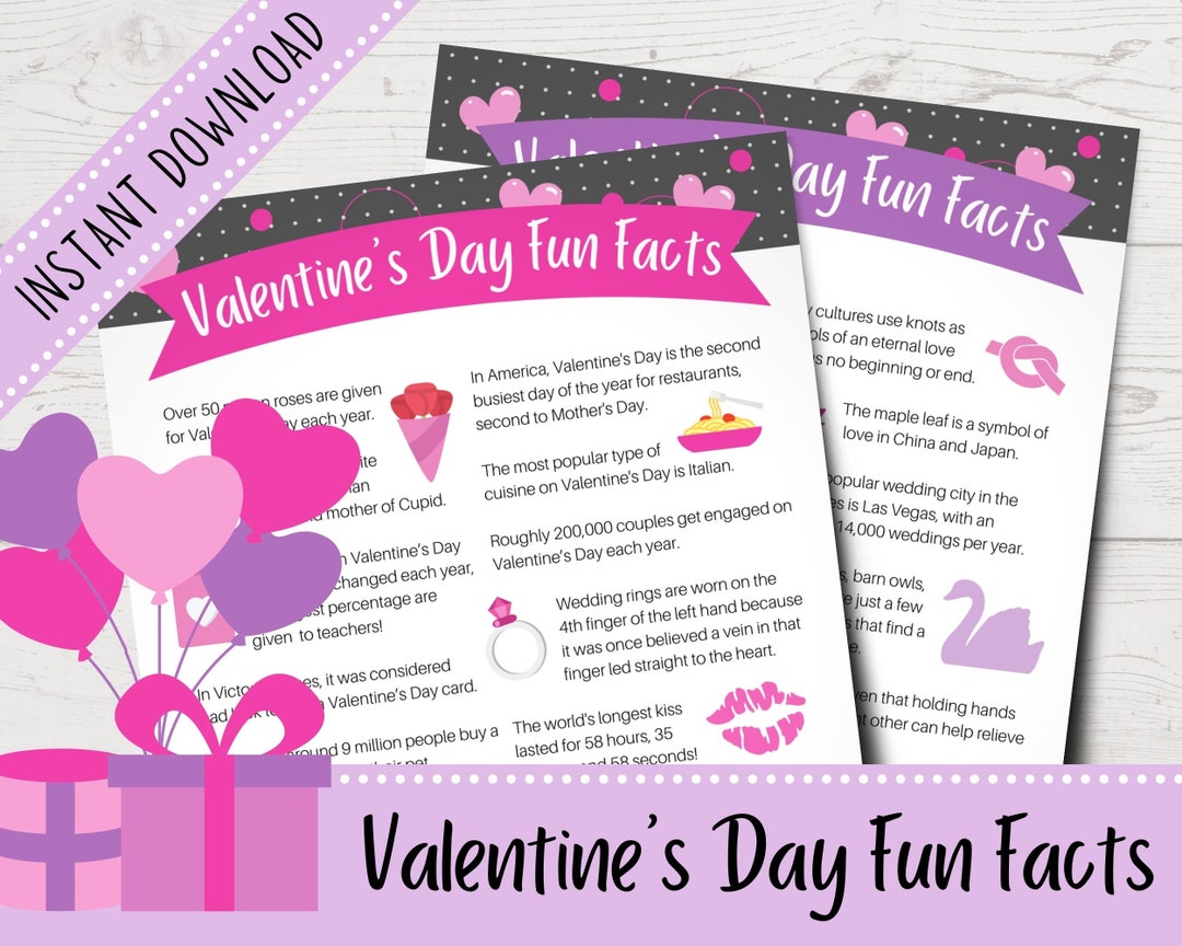 Valentine's Day Fun Facts | Valentine's Day Facts for Trivia ...