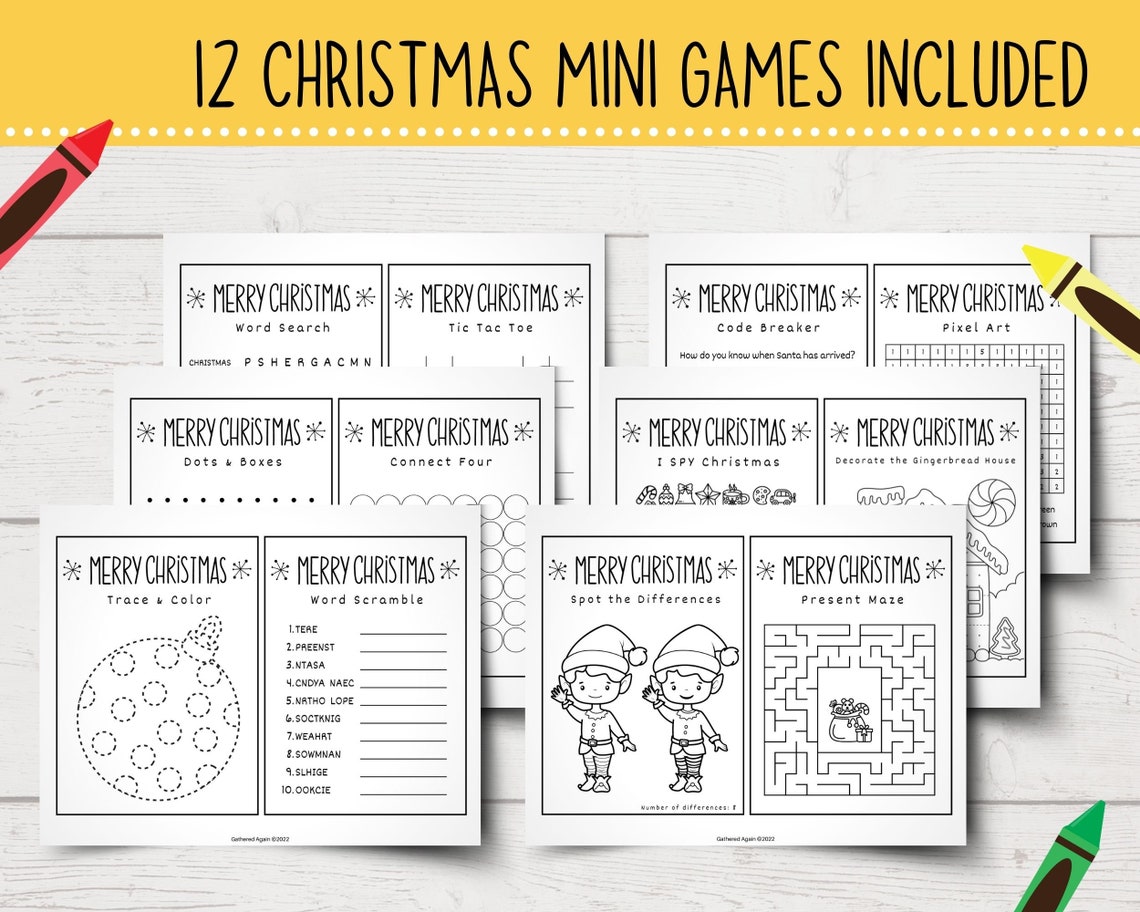 Printable Christmas Games for Kids | Christmas Party Games Kids ...