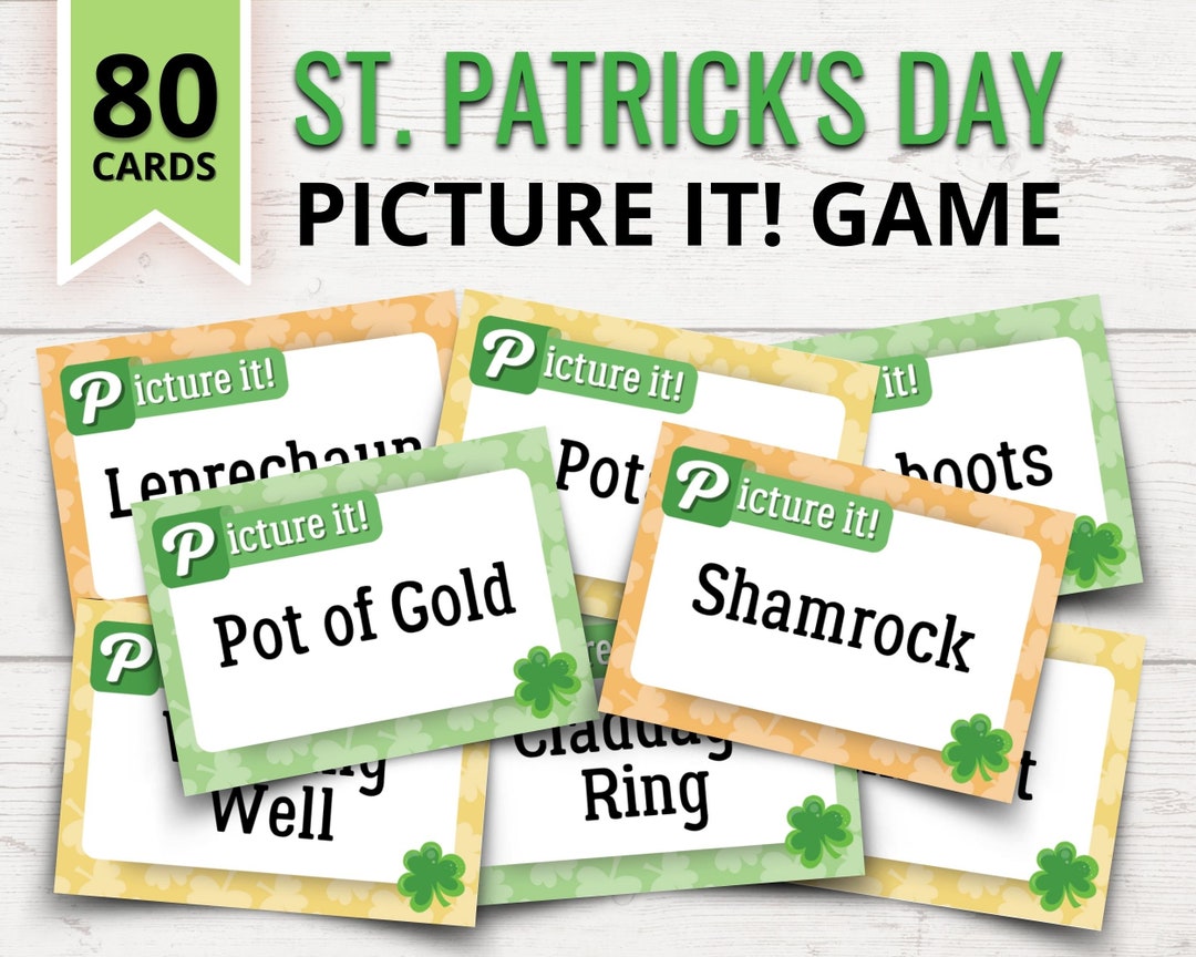 St. Patrick's Day Picture It Game | Printable St. Patrick's Day Games ...