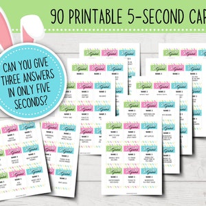 Easter 5 Second Game | Printable Easter Party Games | Christian Easter ...