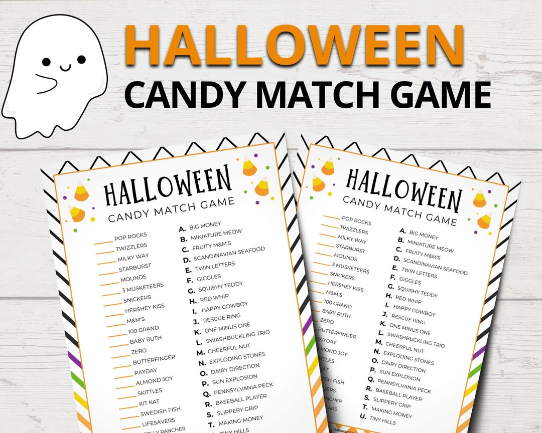Halloween Candy Match Game Halloween Candy Quiz Halloween Trivia Quiz ...