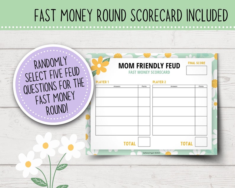 Mom-edition Friendly Feud Game | Mother's Day Family Feud Style Game ...