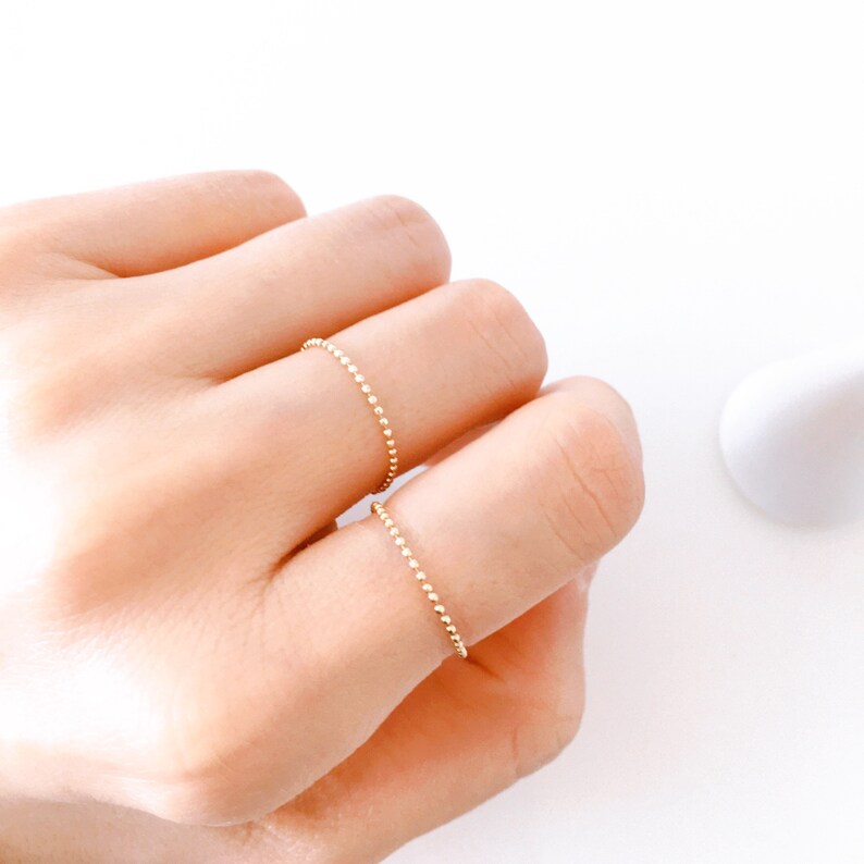 Beads Ball Chain 1mm Tiny Beads Ball Chain Link Ring - Etsy