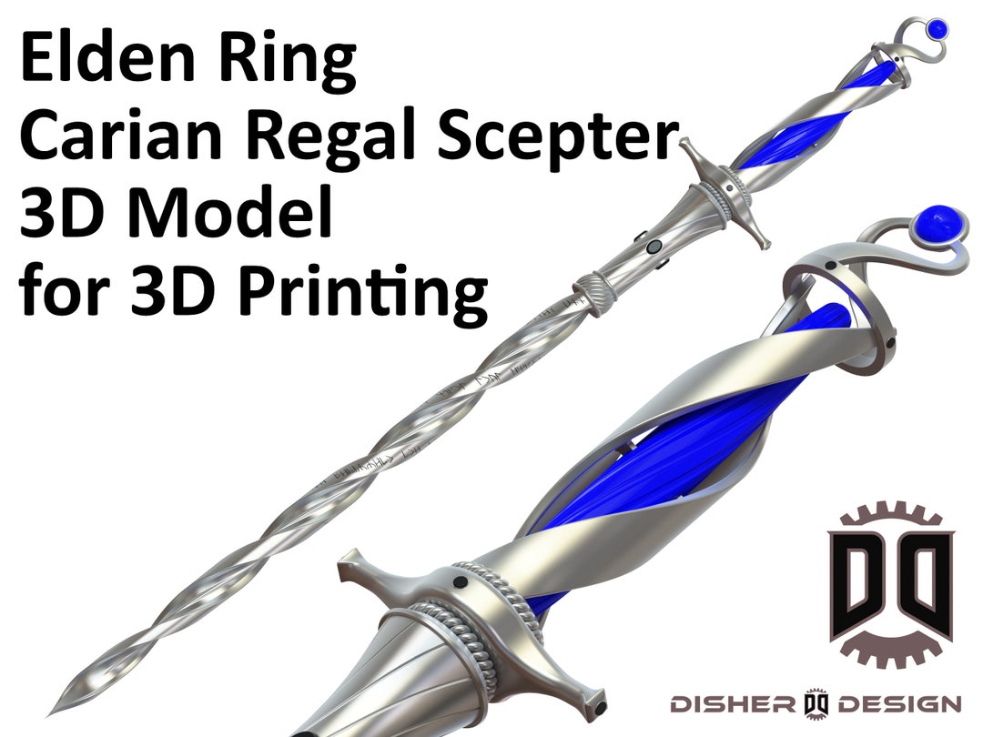 Carian Regal Scepter Digital STL 3D Print Kit - Rennala Cosplay - Etsy