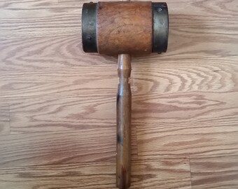 Antique Wood Mallet - Etsy
