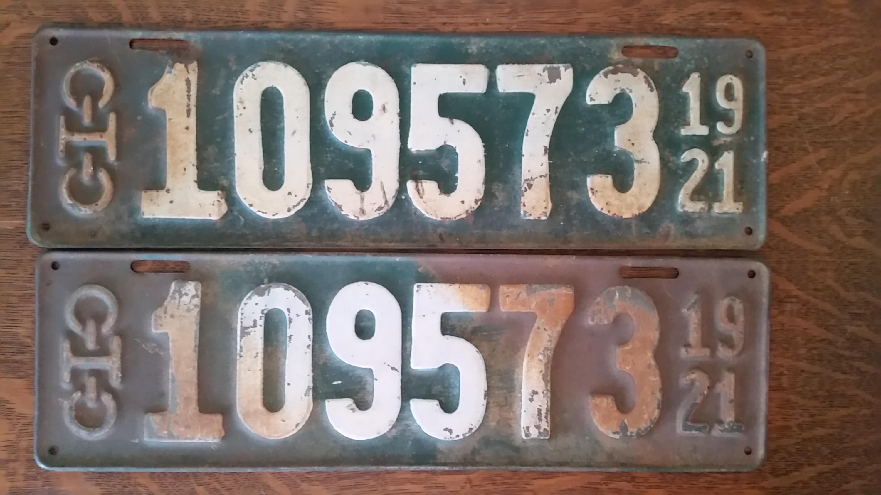 1921 Ohio License Plates - Etsy