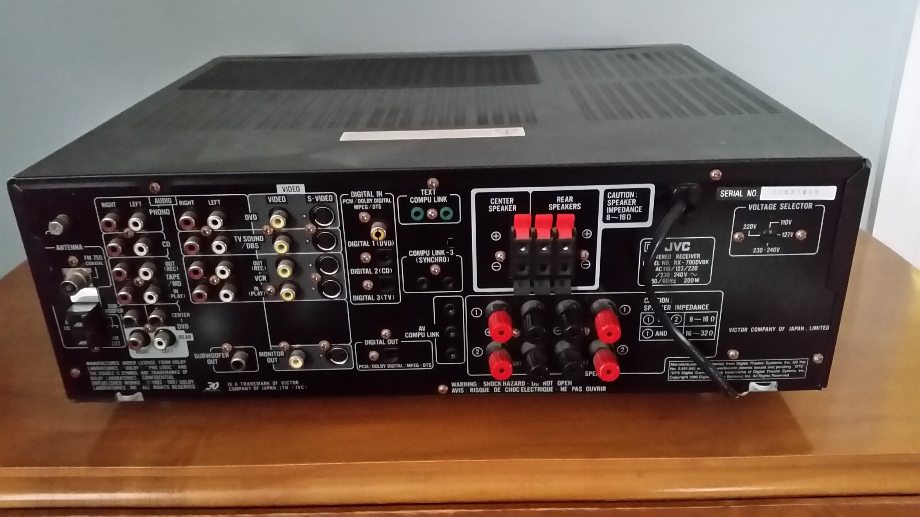 JVC RX 7000 V 5.1 Channel Stereo Receiver - Etsy