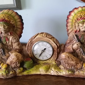 Lanshire Native American Indian Clock - Etsy