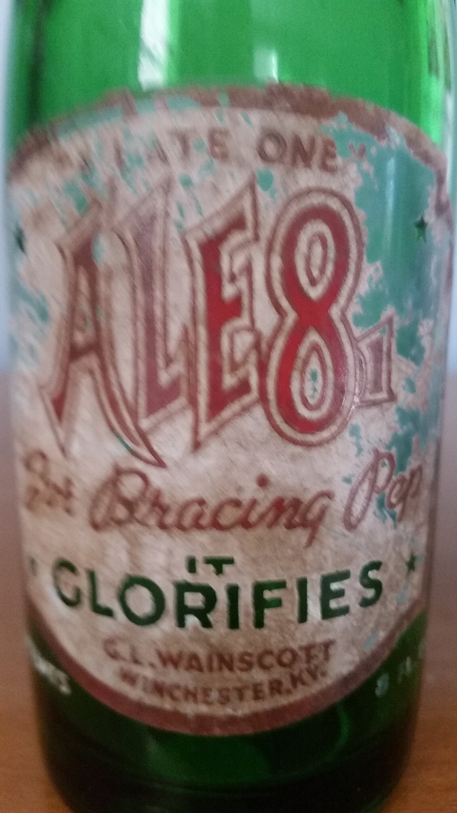 Vintage Ale 8 One Soda Bottle 1959 - Etsy
