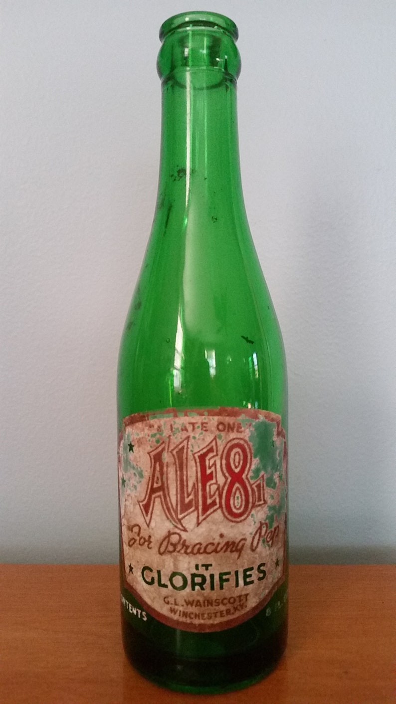 Vintage Ale 8 One Soda Bottle 1959 - Etsy