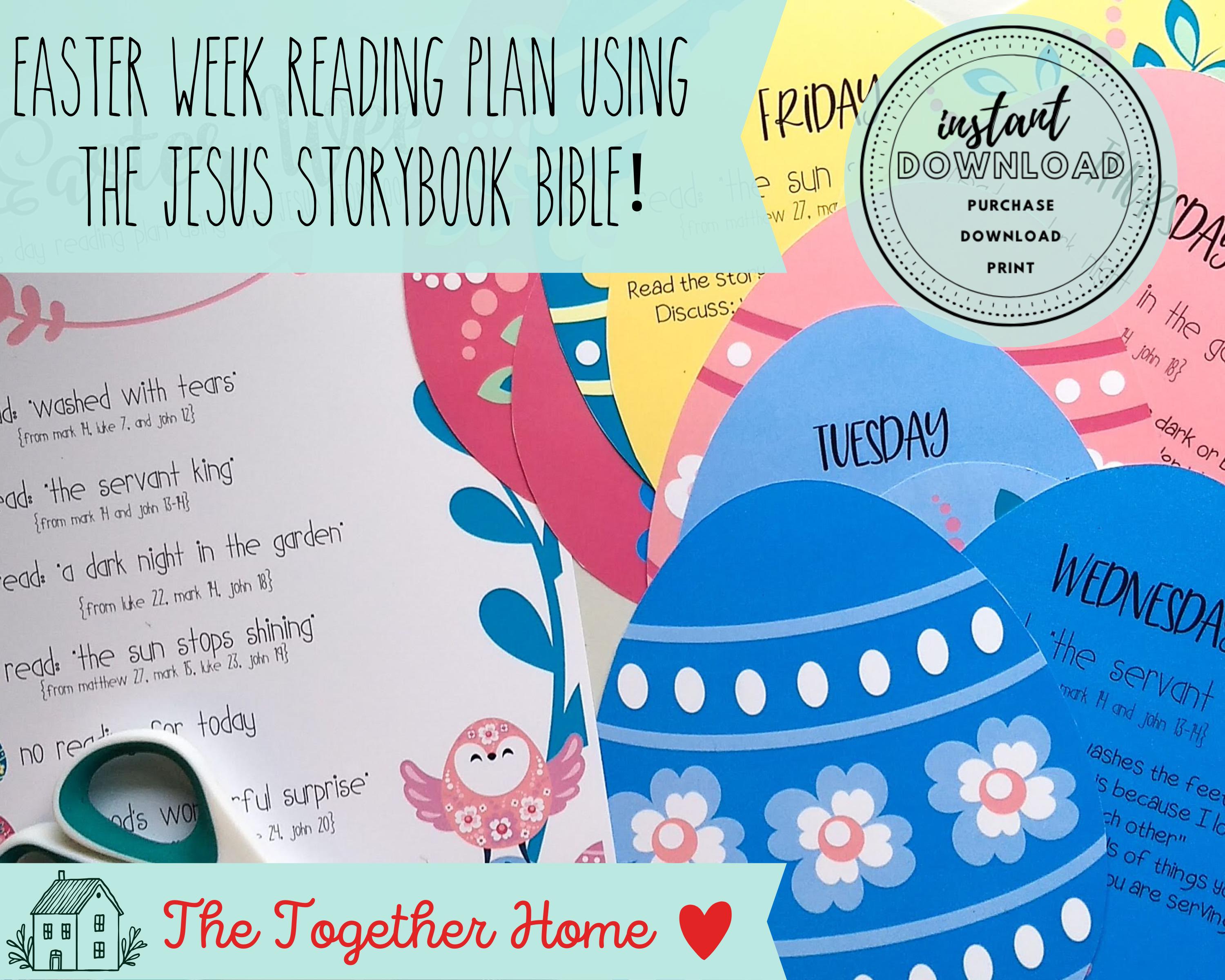 Easter Week Reading Plan - Jesus Storybook Bible - Kid Friendly ...
