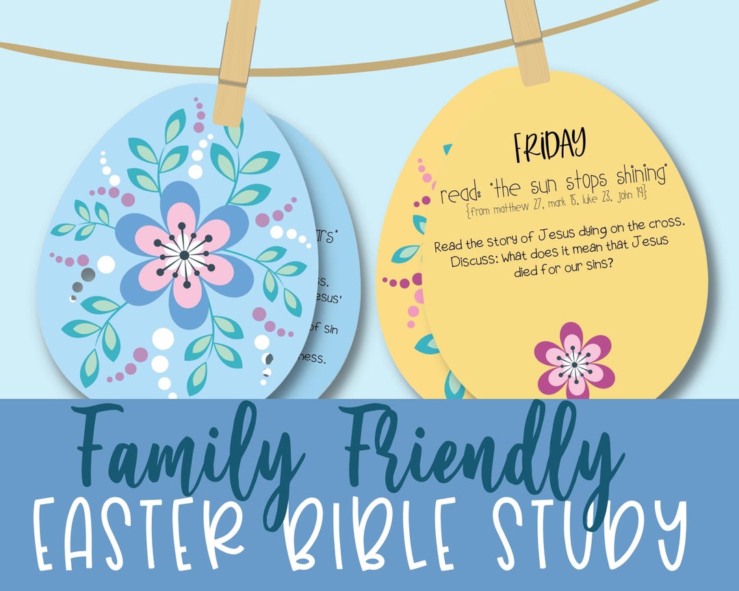 Holy Week Bible Study for the Whole Family - Easter Week Bible Reading ...