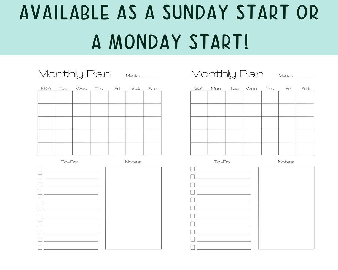 Simple Planner Bundle Printable - Daily Planner - Weekly Planner ...